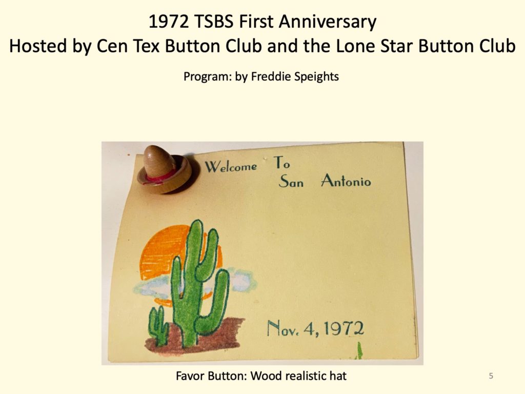 Favor Buttons Commemorate 50 Years of Texas State Button Shows – Texas ...
