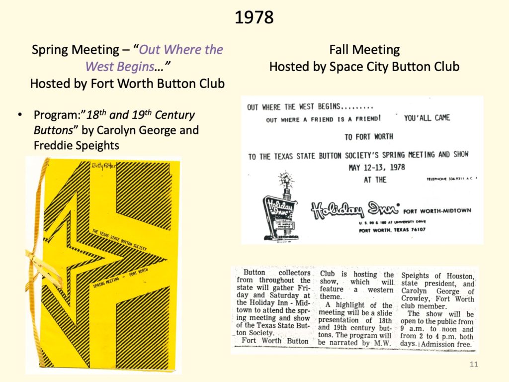 Favor Buttons Commemorate 50 Years of Texas State Button Shows – Texas ...