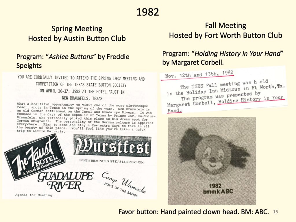 Favor Buttons Commemorate 50 Years of Texas State Button Shows – Texas ...