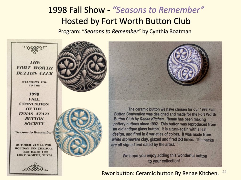 Favor Buttons Commemorate 50 Years of Texas State Button Shows – Texas ...