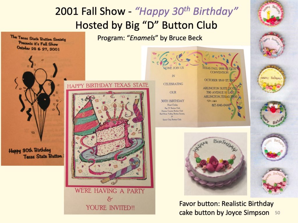 Favor Buttons Commemorate 50 Years of Texas State Button Shows – Texas ...